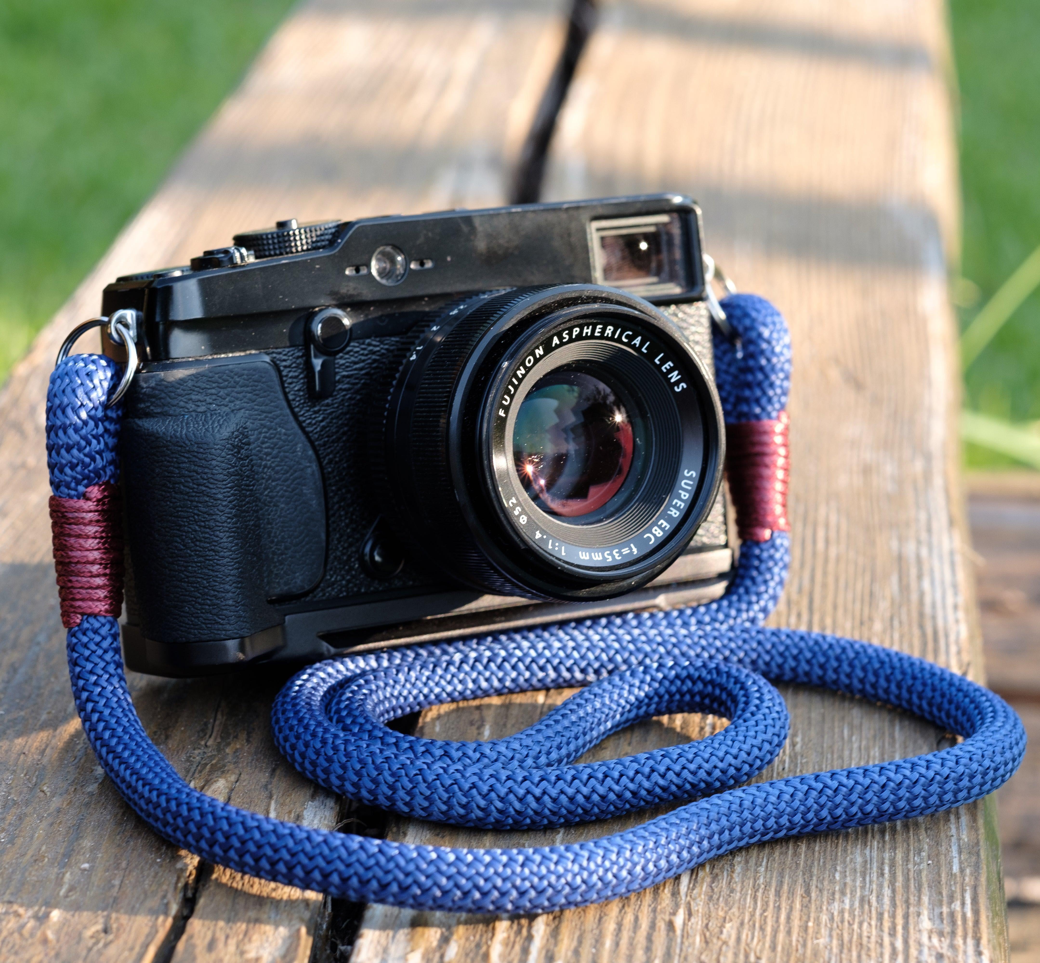 Cobalt Blue Acrylic Camera Strap – Hyperion Handmade Camera Straps