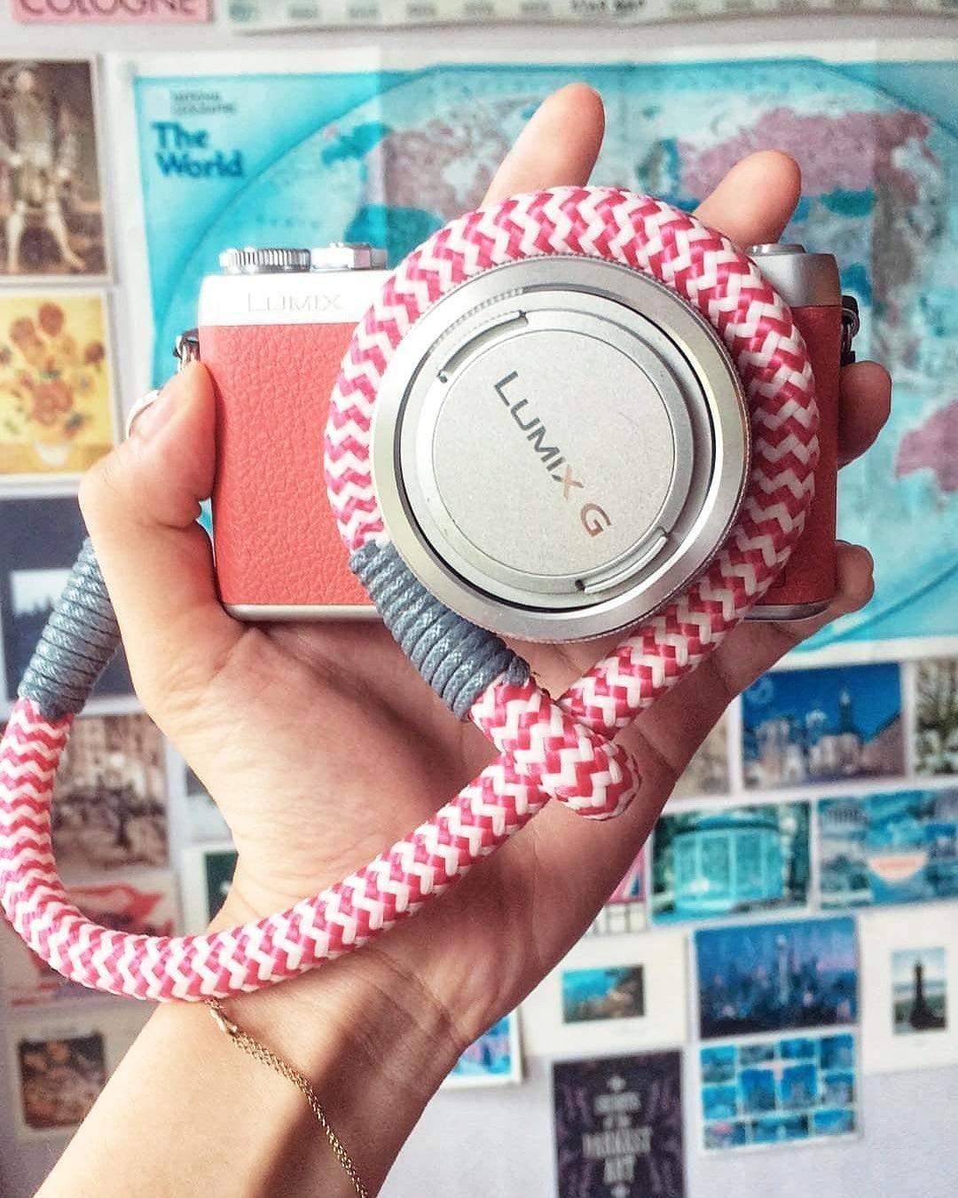 Pink-White Camera Strap – Hyperion Handmade Camera Straps