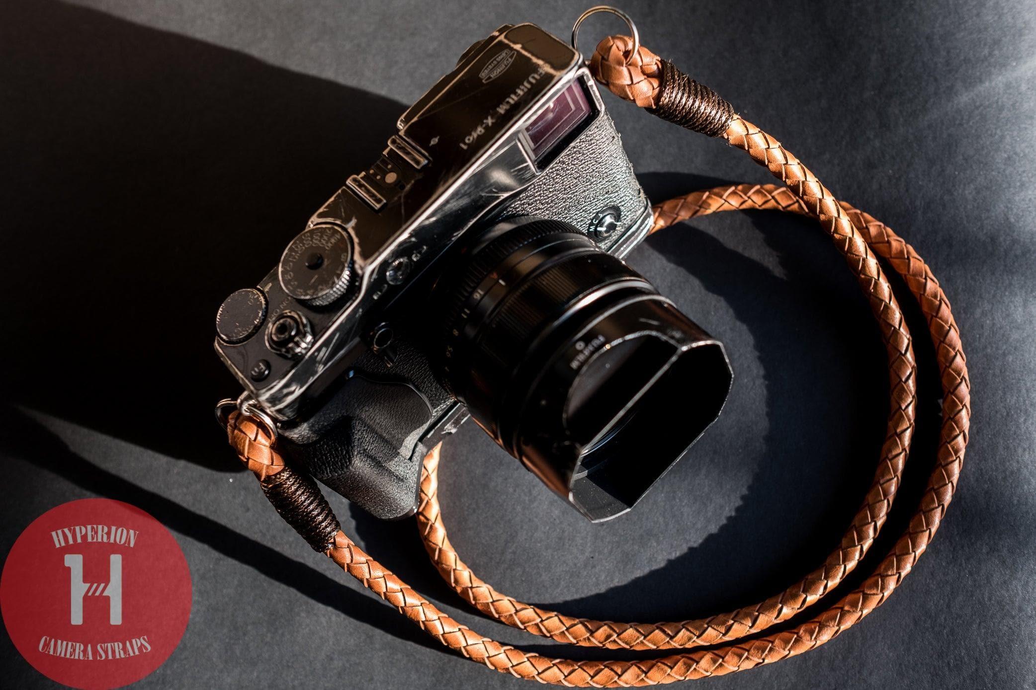 Real Leather Cinnamon Braided Camera Strap Round 8mm – Hyperion ...