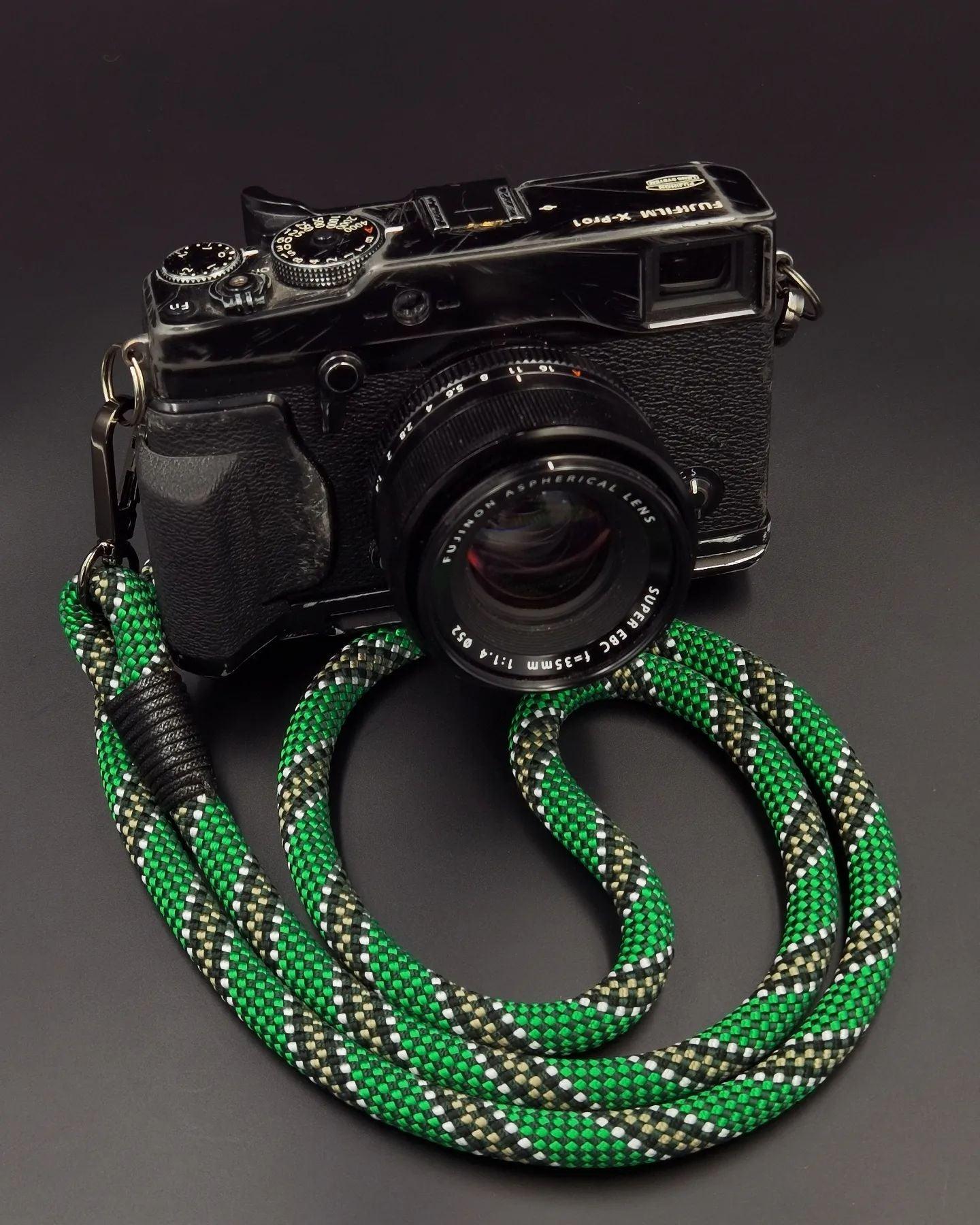 The Green Mamba Camera Strap – Hyperion Handmade Camera Straps